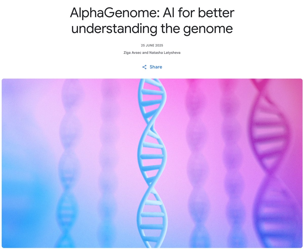 Google DeepMind Launches AlphaGenome AI via API to Predict DNA Mutation ...