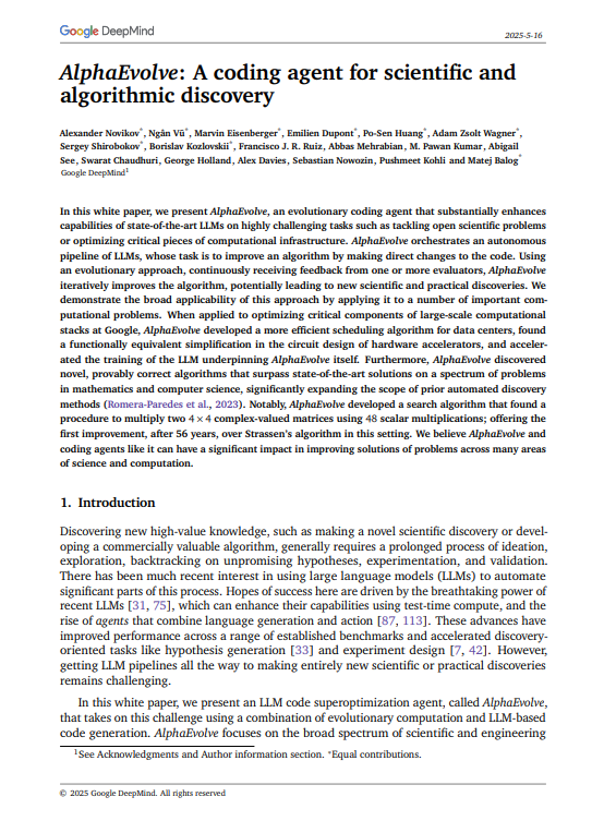 Google DeepMind’s Gemini-Powered AlphaEvolve AI Writes Own Code, Saves ...