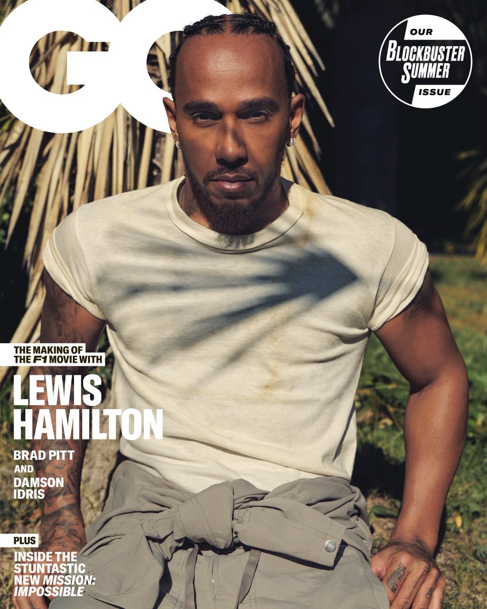 GQ Features Brad Pitt, Damson Idris, Lewis Hamilton in "F1" Movie Issue with Abu Dhabi Filming ...