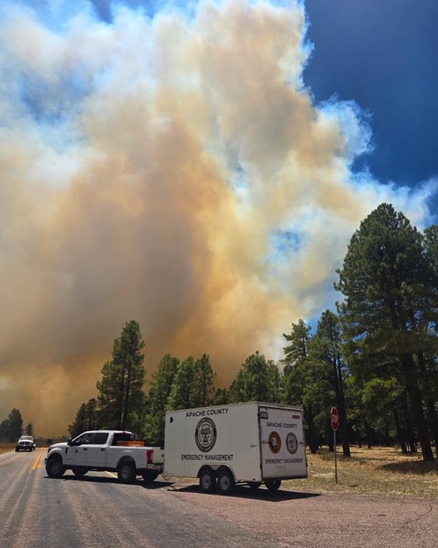 Greer Fire in Arizona Grows to 1,200 Acres, Destroys Structures, Forces ...