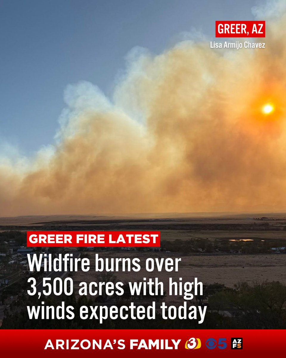 Greer Fire in Eastern Arizona Grows to Over 6,400 Acres, Forcing ...