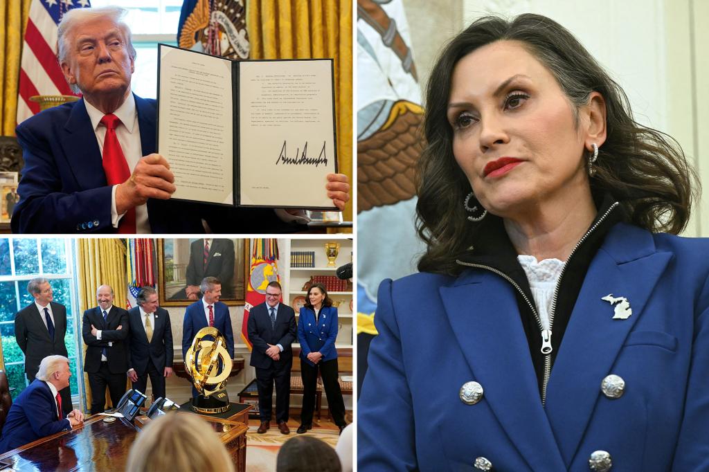 Gretchen Whitmer Calls for Bipartisanship on Trump's Tariffs ...