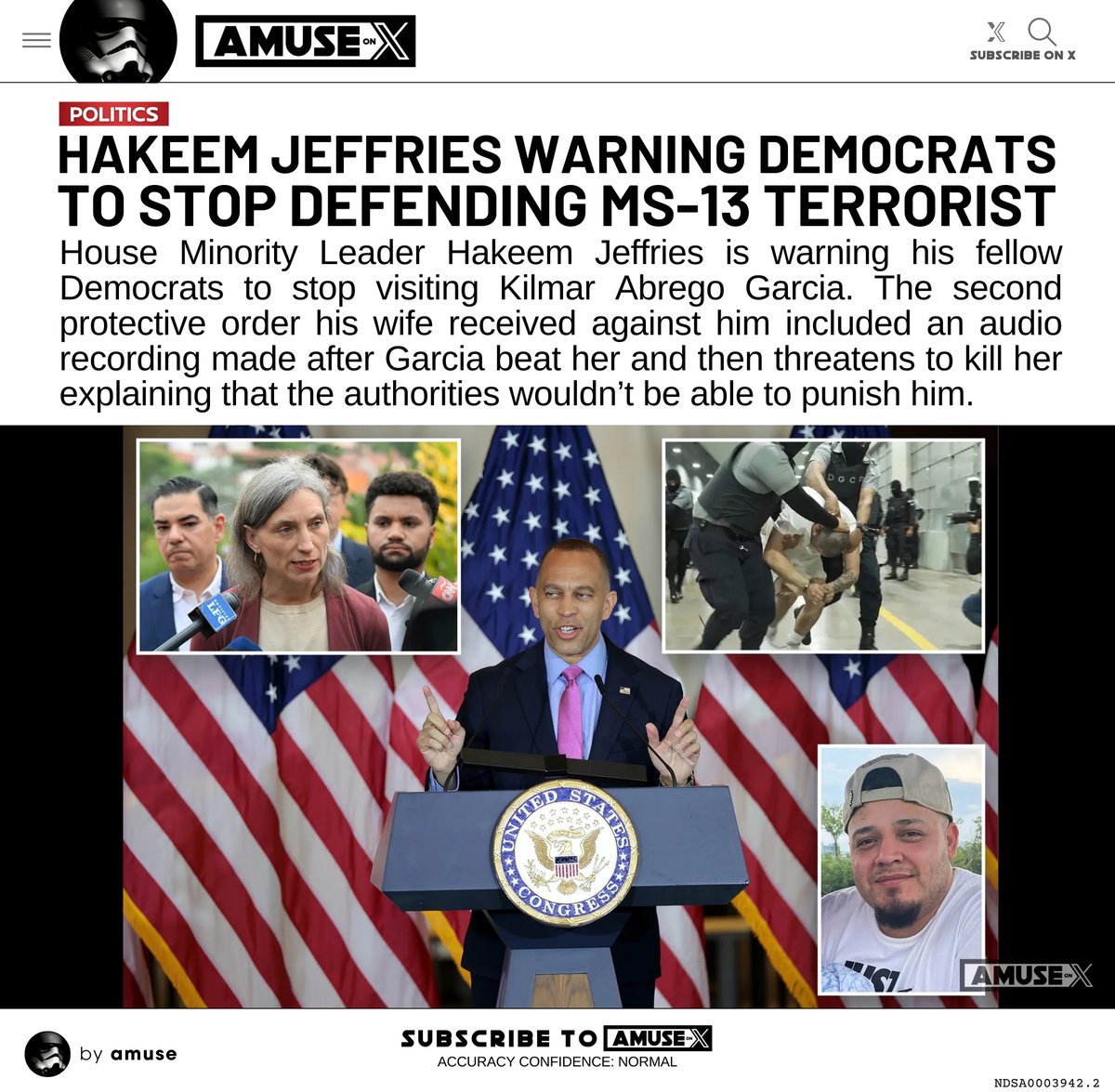 Hakeem Jeffries Declines Support for Democrats Visiting MS-13 Gang ...