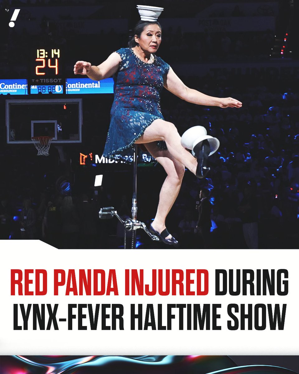 Halftime Icon Red Panda Breaks Wrist in WNBA Cup Fall | DeepNewz ...