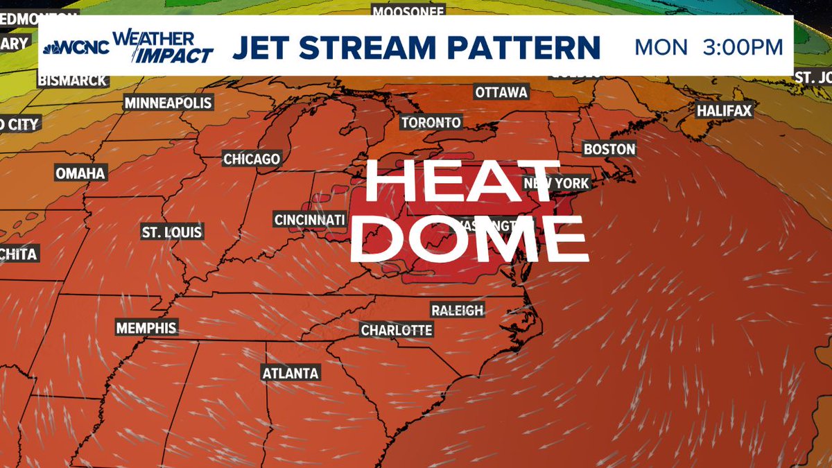 Heat Dome to Drive Upper-80s to Mid-90s Across Eastern U.S.; Storms ...