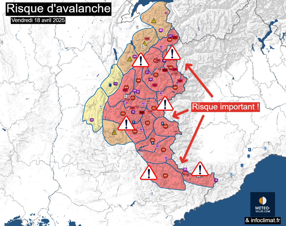 High Avalanche Risk in French Alps with Orange Alert as Easter Weekend ...
