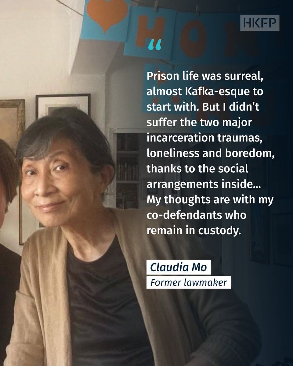 Hong Kong's Claudia Mo Breaks Silence on 'Kafka-esque' Prison ...