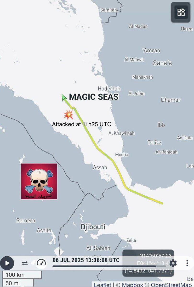 Houthi Strike on Bulk Carrier Magic Seas Revives Red Sea Shipping Risk ...