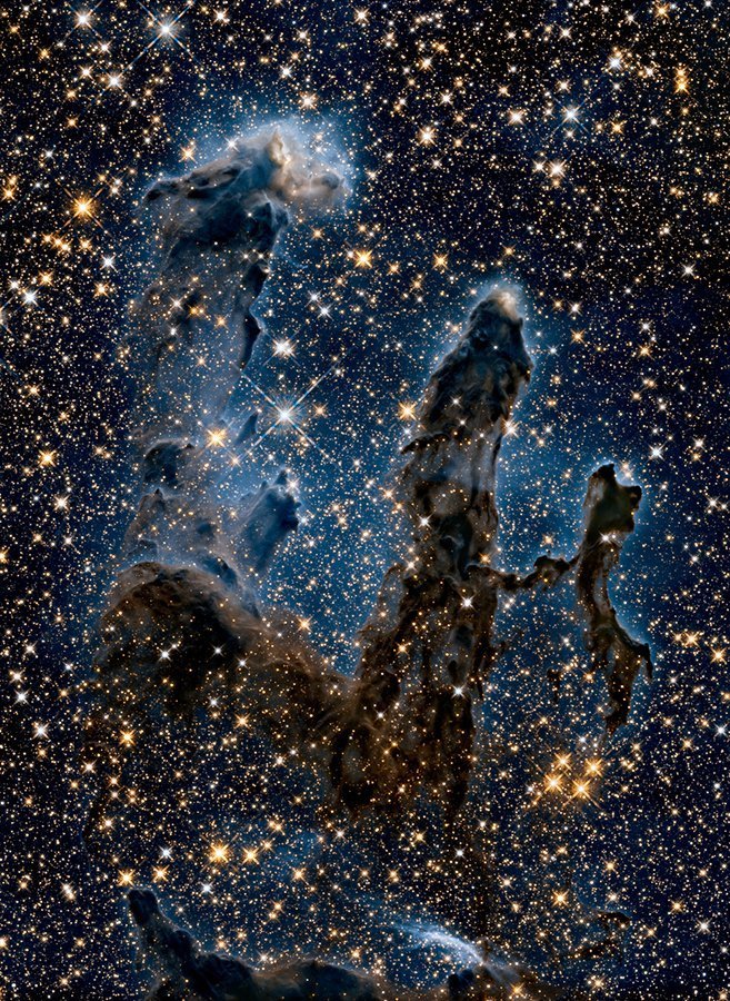 Hubble and James Webb Telescopes Reveal Pillars of Creation, Cosmic ...