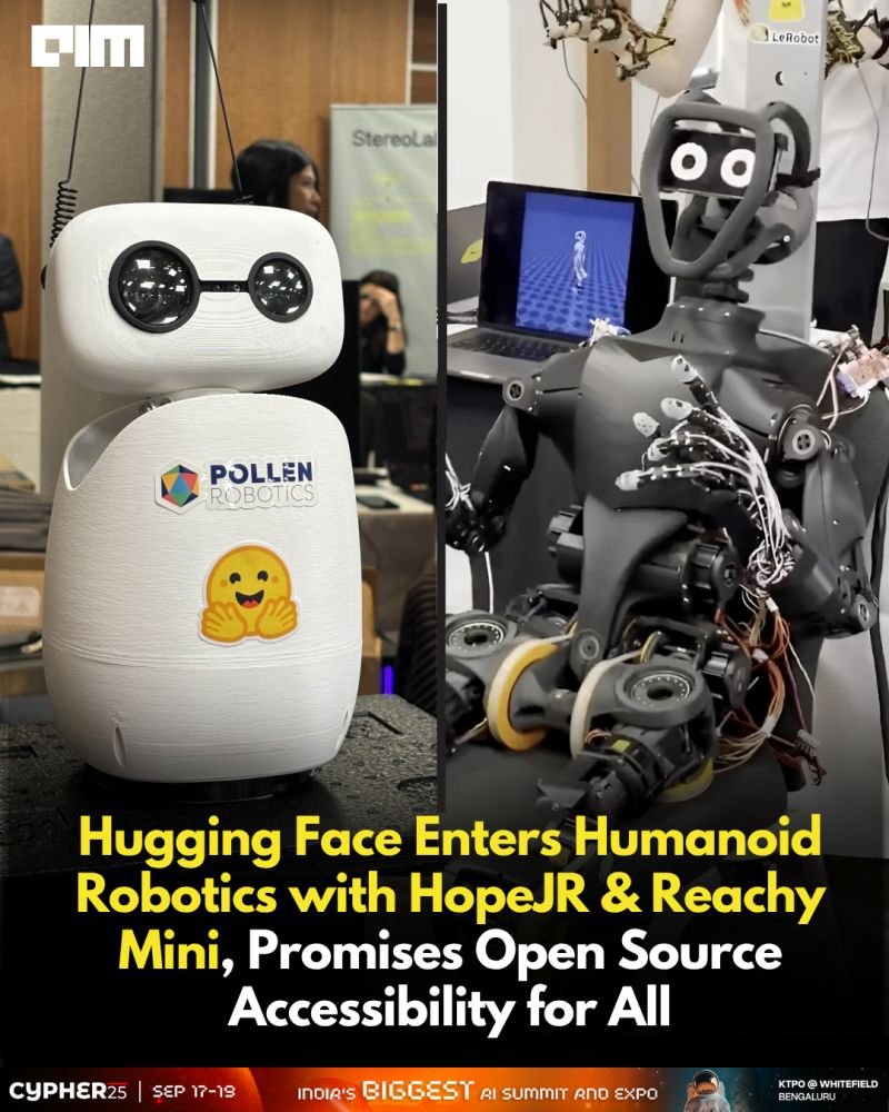 Hugging Face Launches $3,000 HopeJR and $250 Reachy Mini Humanoid Robots, Shipping by End of ...