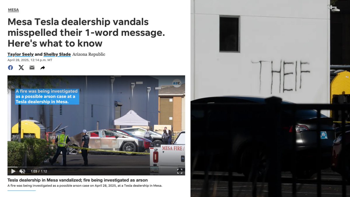 Ian Moses Arrested for Arson and Vandalism at Mesa Tesla Dealership ...