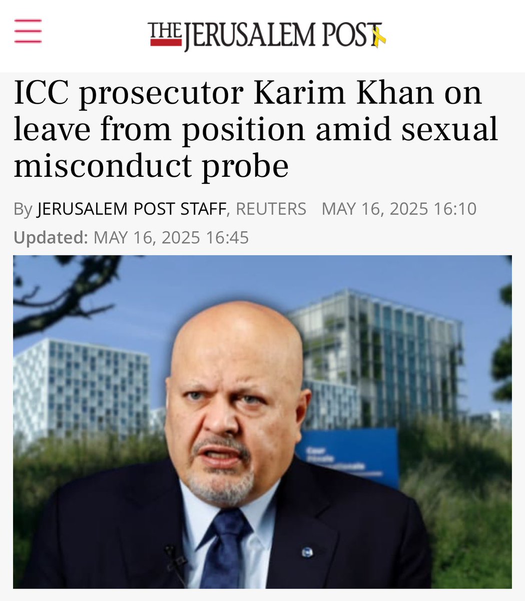 ICC Chief Prosecutor Karim Khan on Leave as UN Probe Into Sexual Misconduct Nears End | DeepNewz ...