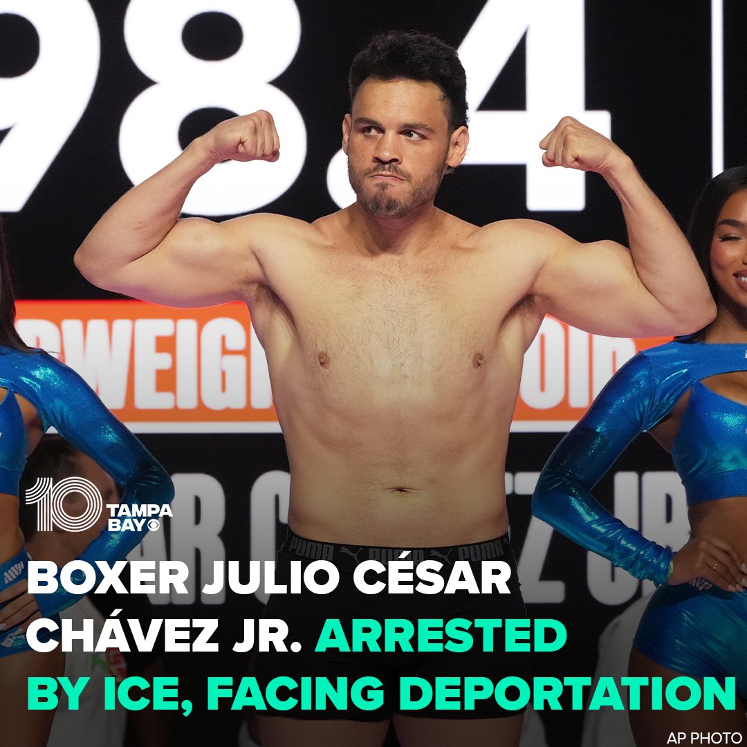 ICE Arrests Boxer Julio César Chávez Jr. on Cartel Warrant, Plans ...