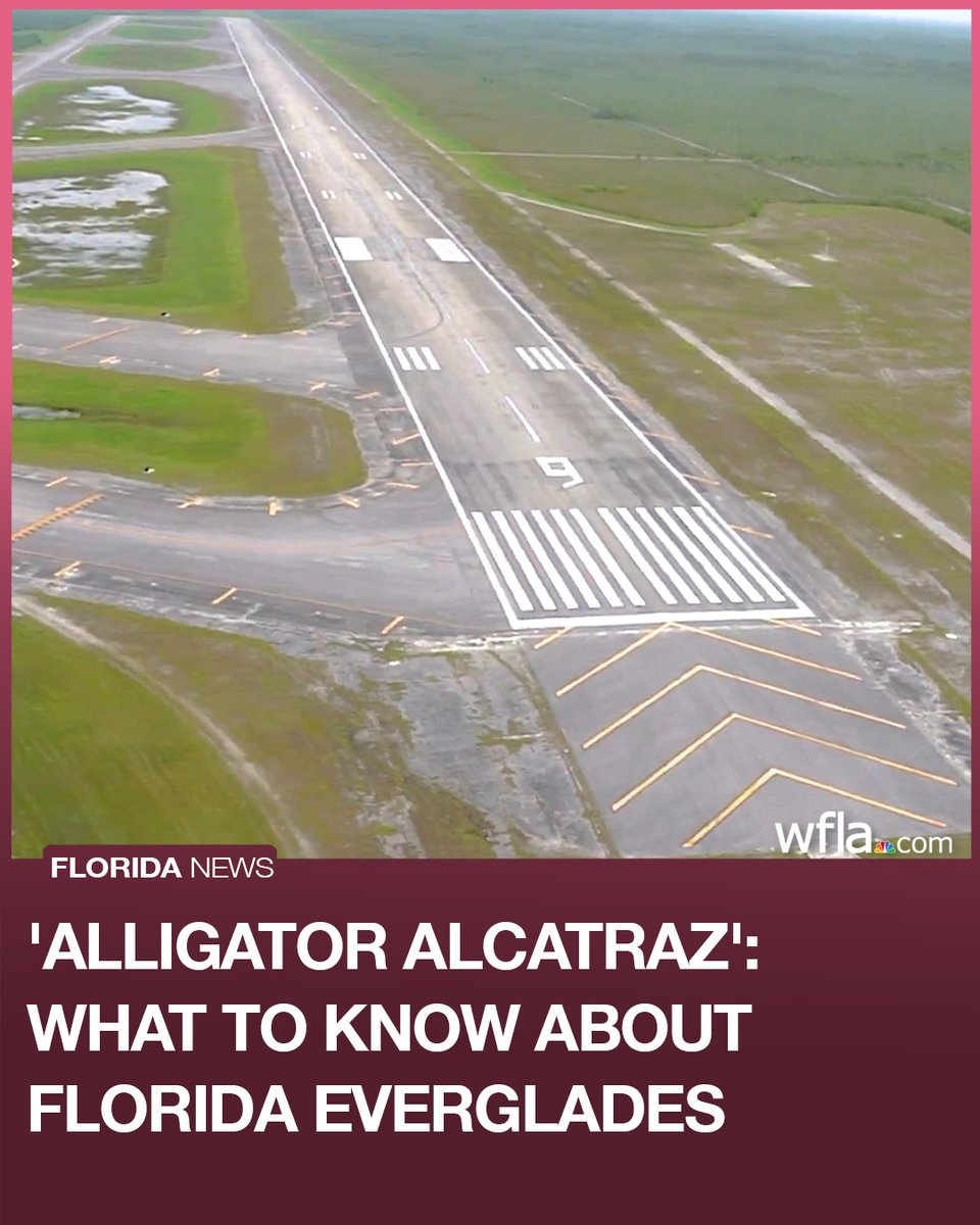 ICE Immigration Detention Facility 'Alligator Alcatraz' Located in ...