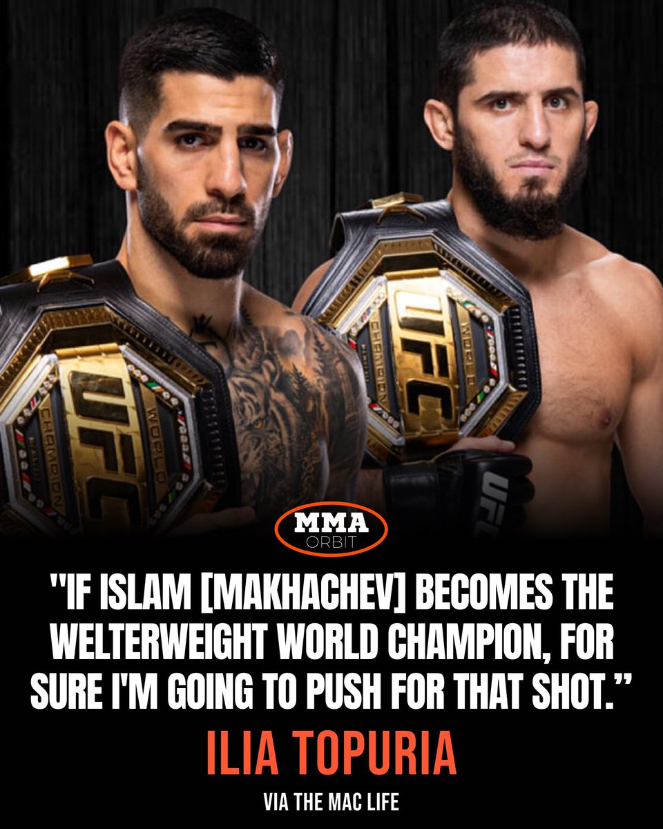 Ilia Topuria Eyes Third UFC Belt, Welterweight Title Shot Against Islam ...