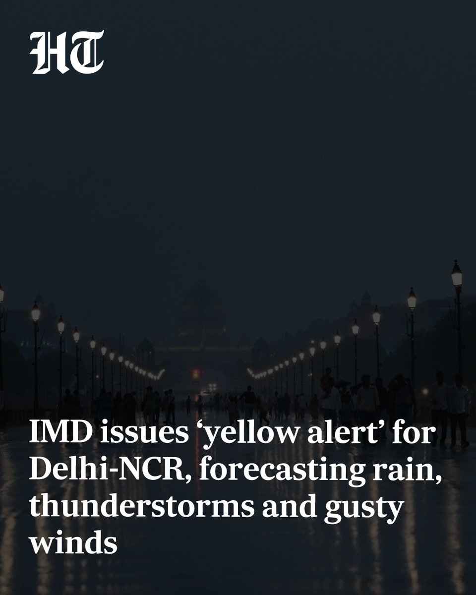 IMD Issues Yellow and Orange Alerts for Delhi-NCR with Gusty Winds ...