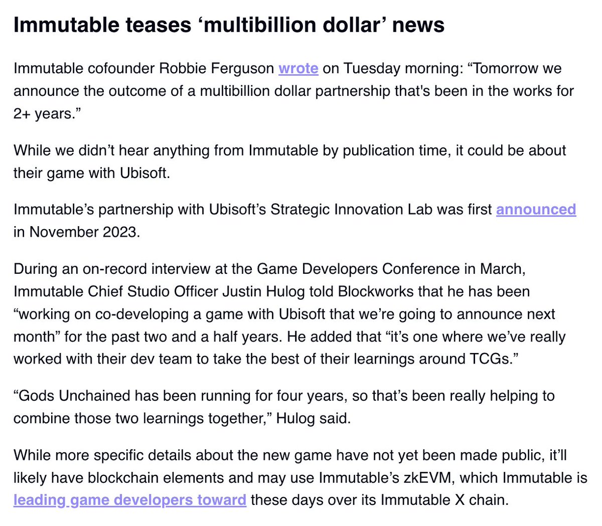 Immutable and Ubisoft Announce Might & Magic Fates Web3 Game From ...
