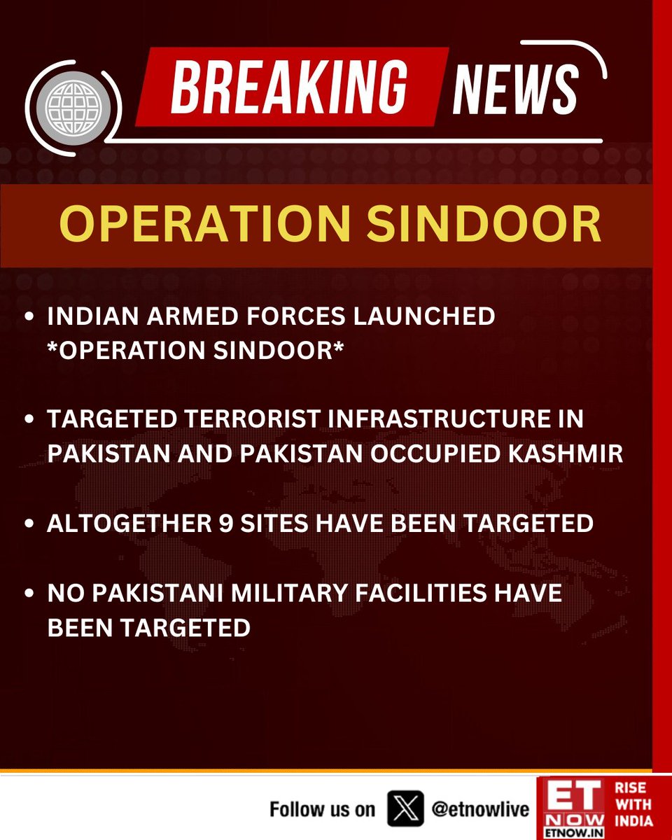 India Hits Nine Alleged Terror Sites in Pakistan Under ‘Operation ...