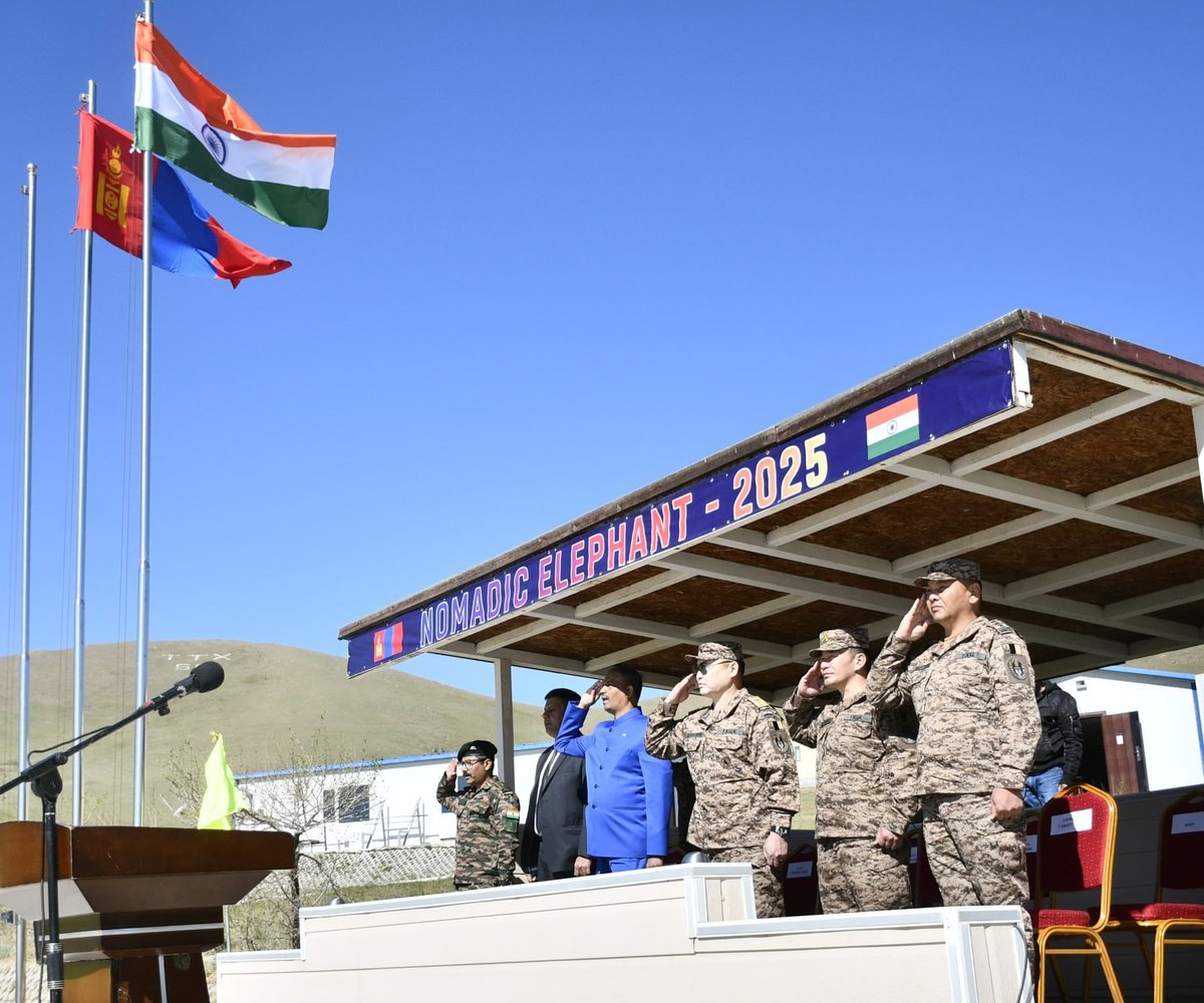 India and Mongolia Commence 17th Nomadic Elephant Military Exercise May ...