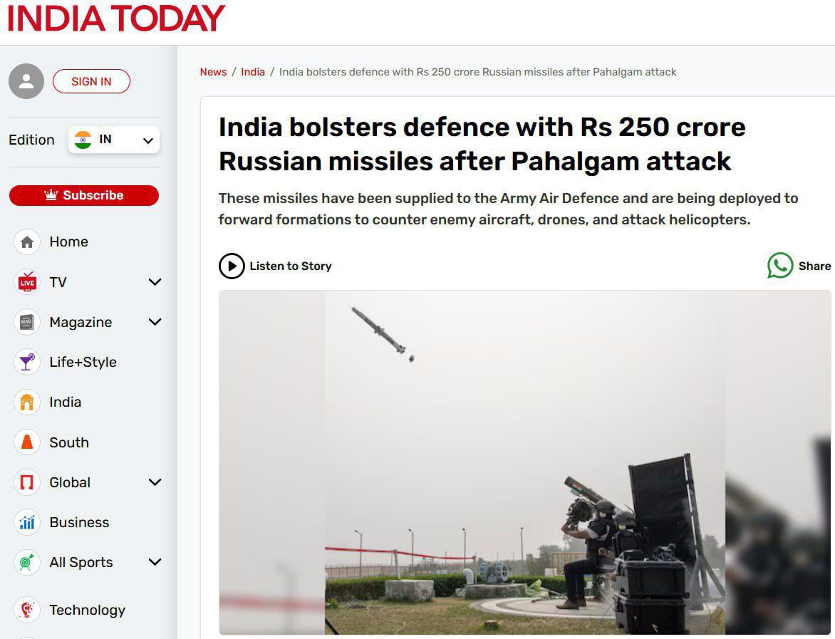 India Receives Russian Igla-S Missiles Worth ₹250 Crore, Second Multi-Role Frigate Amid US-EU ...