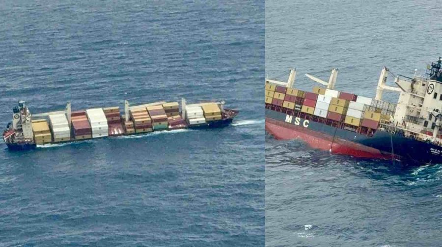 Indian Forces Rescue All Crew from Sinking Liberian Ship with 640 ...