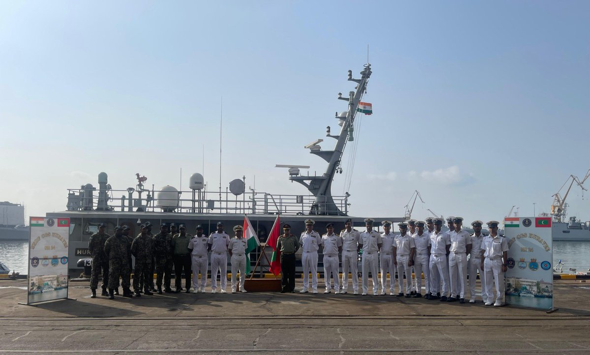 Indian Navy Completes Refit of Maldivian Coast Guard Ship MNDF Huravee ...