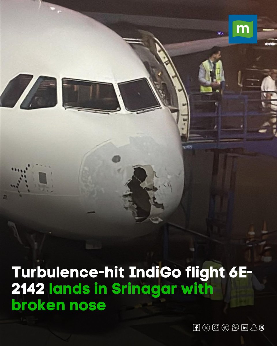 IndiGo Flight 6E 2142 Lands Safely in Srinagar After Hailstorm, 227 ...