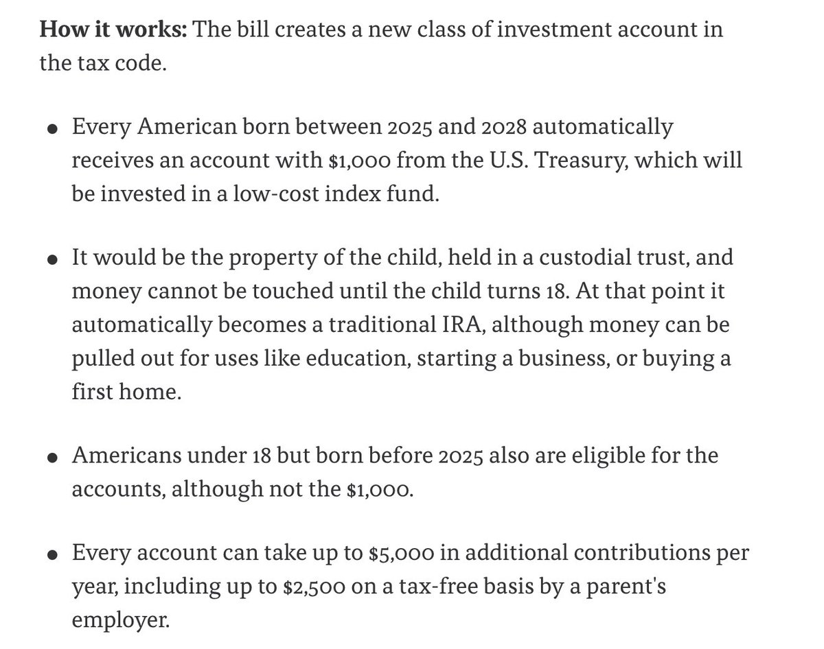 Invest America Act Launching July 4, 2026, Provides $1,000 S&P 500 ...