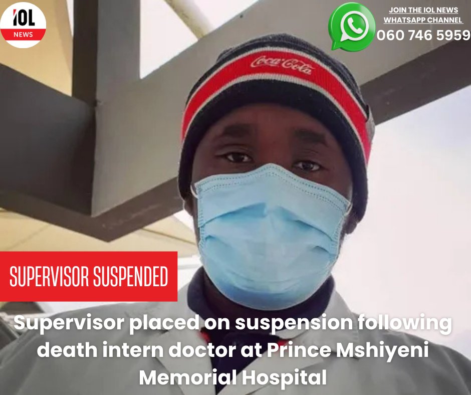 Investigation Into Death of 25-Year-Old Intern Dr. Alulutho Mazwi at ...