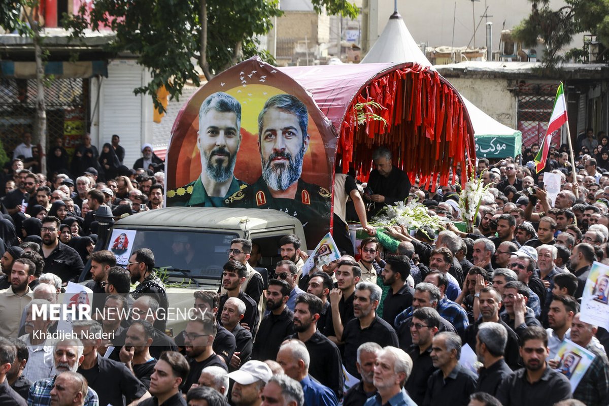 Iran Holds State Funeral for 60 IRGC Commanders and Nuclear Scientists ...