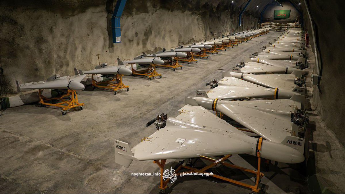 Iran Reveals Underground Tunnels Housing Shahed-136 Kamikaze Drones ...