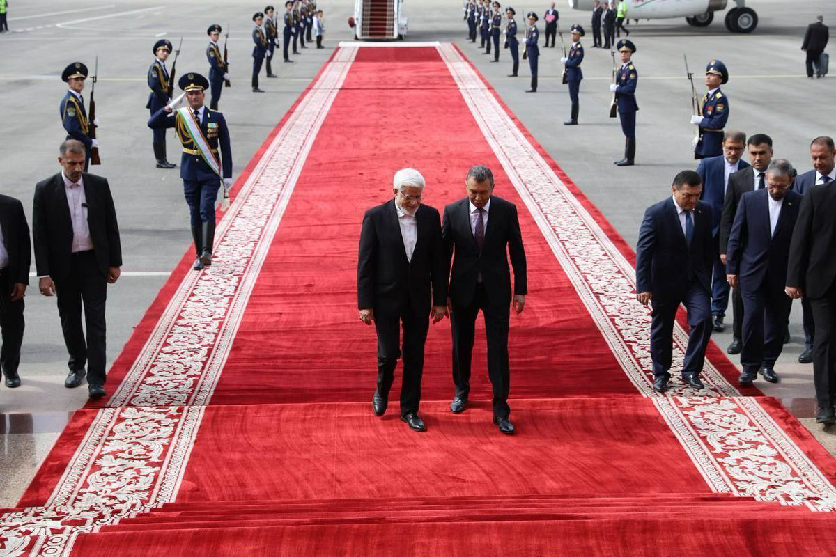Iran's First Vice President Mohammad Reza Aref Arrives in Dushanbe on ...