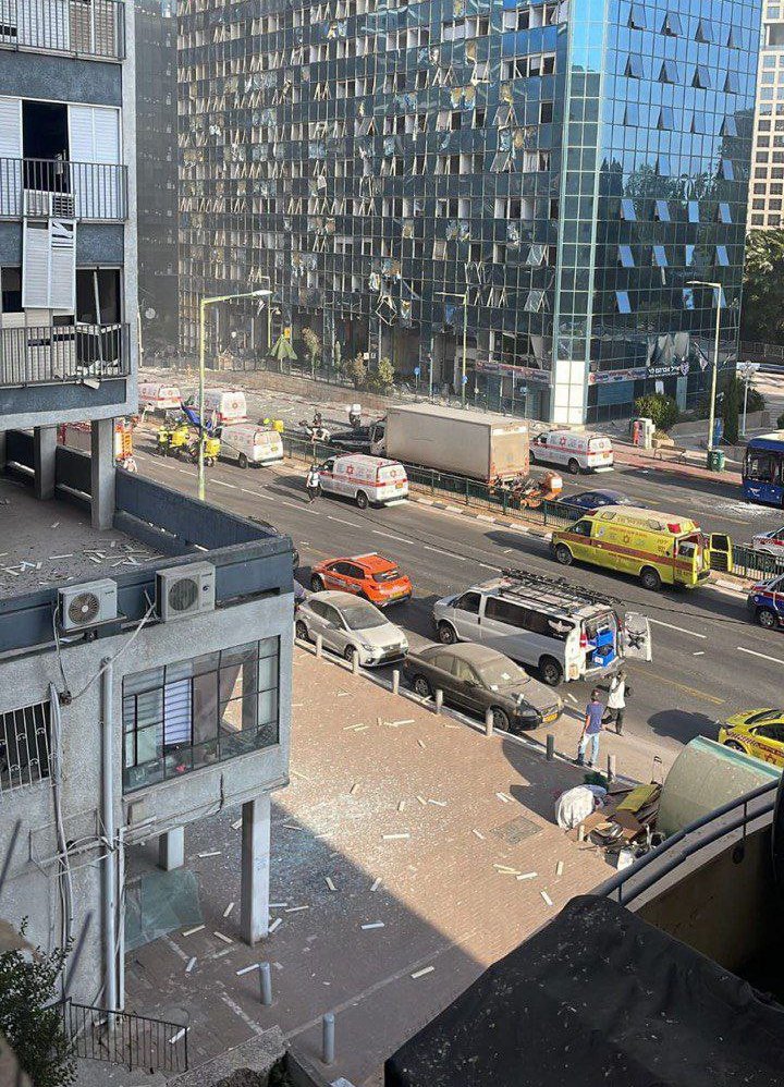 Iranian Missiles Hit Tel Aviv Stock Exchange Building Amid Escalating ...