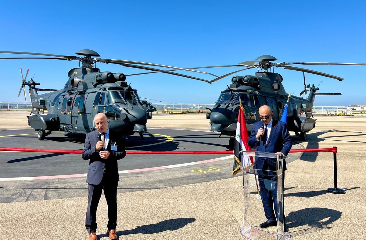 Iraq Receives First Two Airbus H225M Caracal Helicopters for Tactical ...
