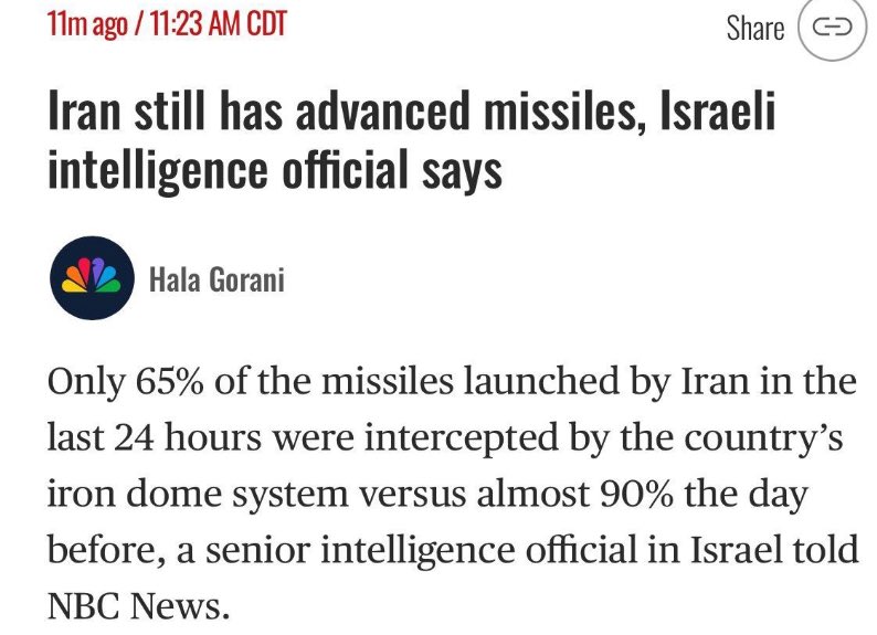 Israel Says Iron Dome Now Stops Only 65% of Incoming Iranian Rockets ...