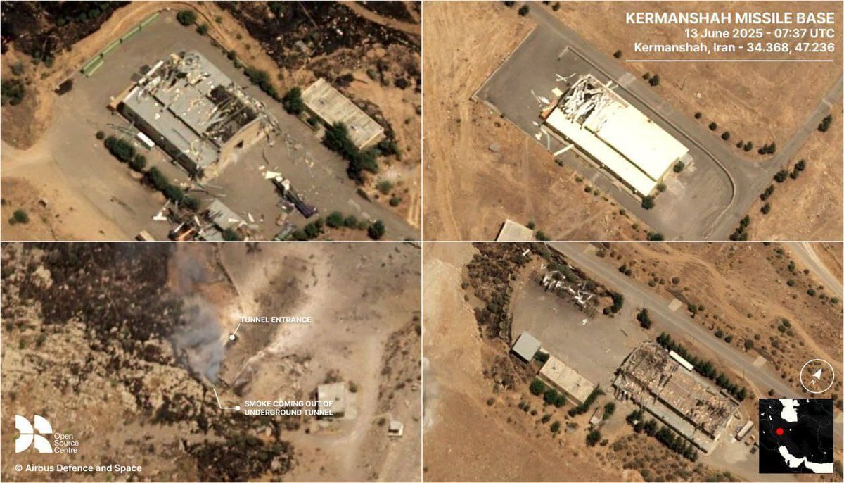 Israel Strikes IRGC Underground Missile Bases Near Tehran and ...