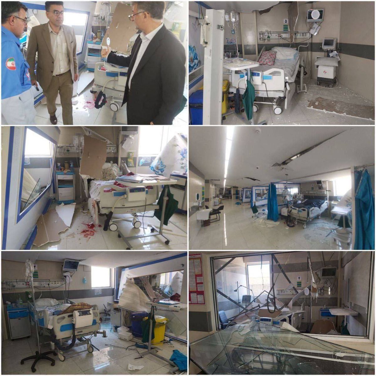 Israeli Airstrike on June 16 Damages Farabi Hospital ICU in Kermanshah ...