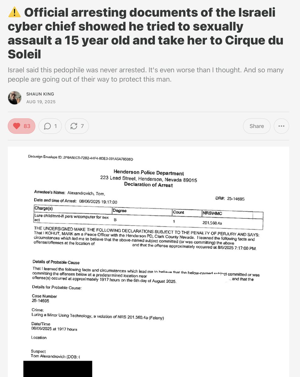 Israeli Cybersecurity Official Arrested in Las Vegas Child Sex Sting Flees on $10,000 Bond ...