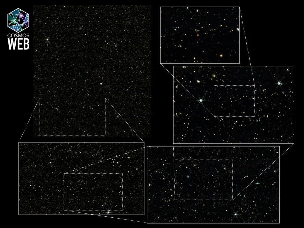 James Webb's COSMOS-Web Maps 800,000 Galaxies, Reveals 10 Times More ...