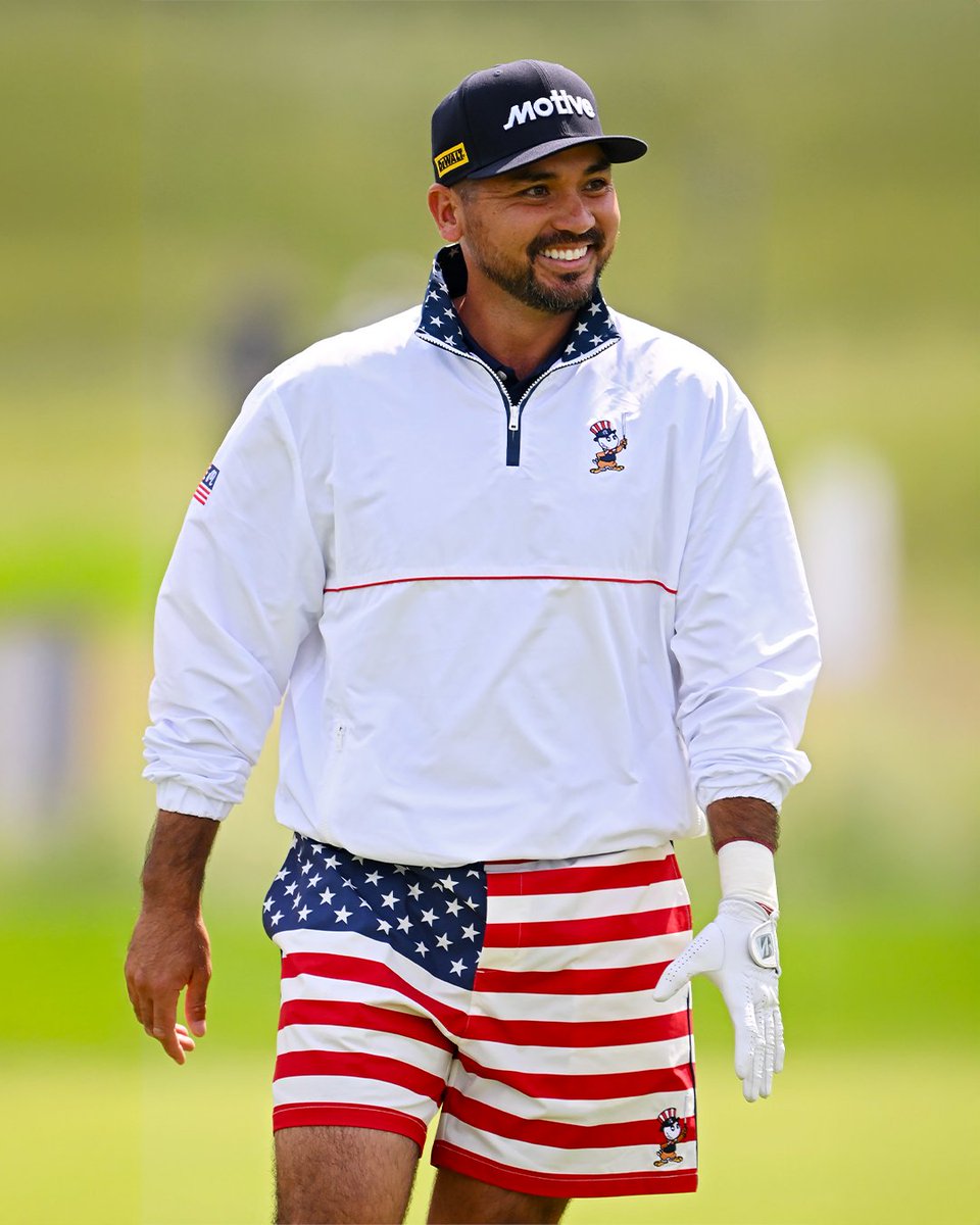 Jason Day Wears Malbon American Flag Outfit and Navy Hat at 2025 U.S ...