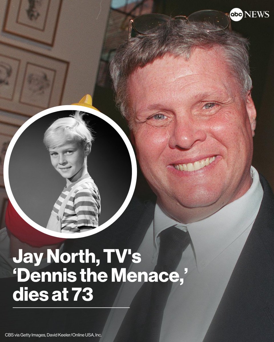 Jay North, 'Dennis the Menace' Star, Dies at 73 in Lake Butler, Florida ...