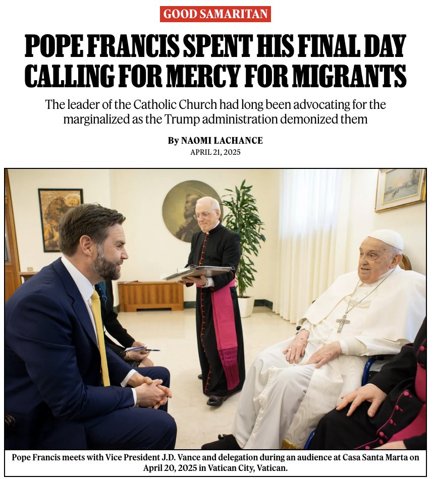 JD Vance Meets Pope Francis on Easter Sunday, Pope Dies at 88 on Easter Monday | DeepNewz ...