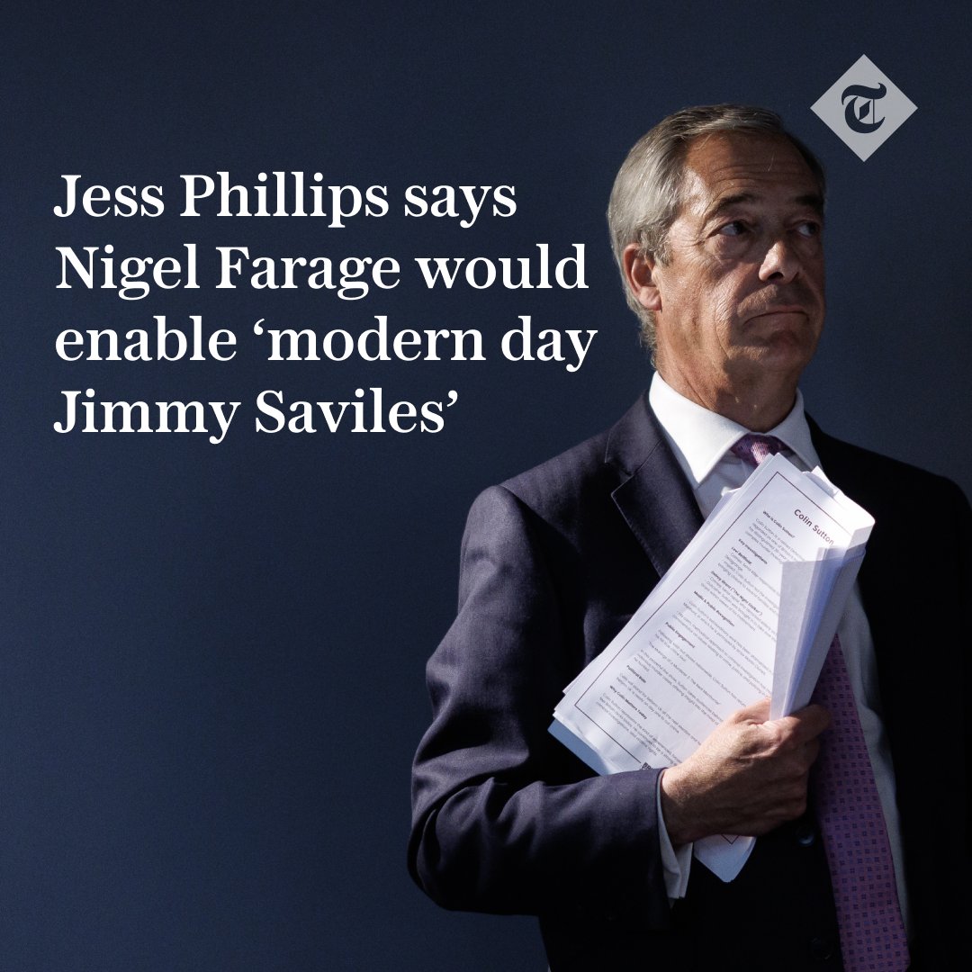 Jess Phillips Accuses Nigel Farage of Supporting Harmful Content, Cites ...