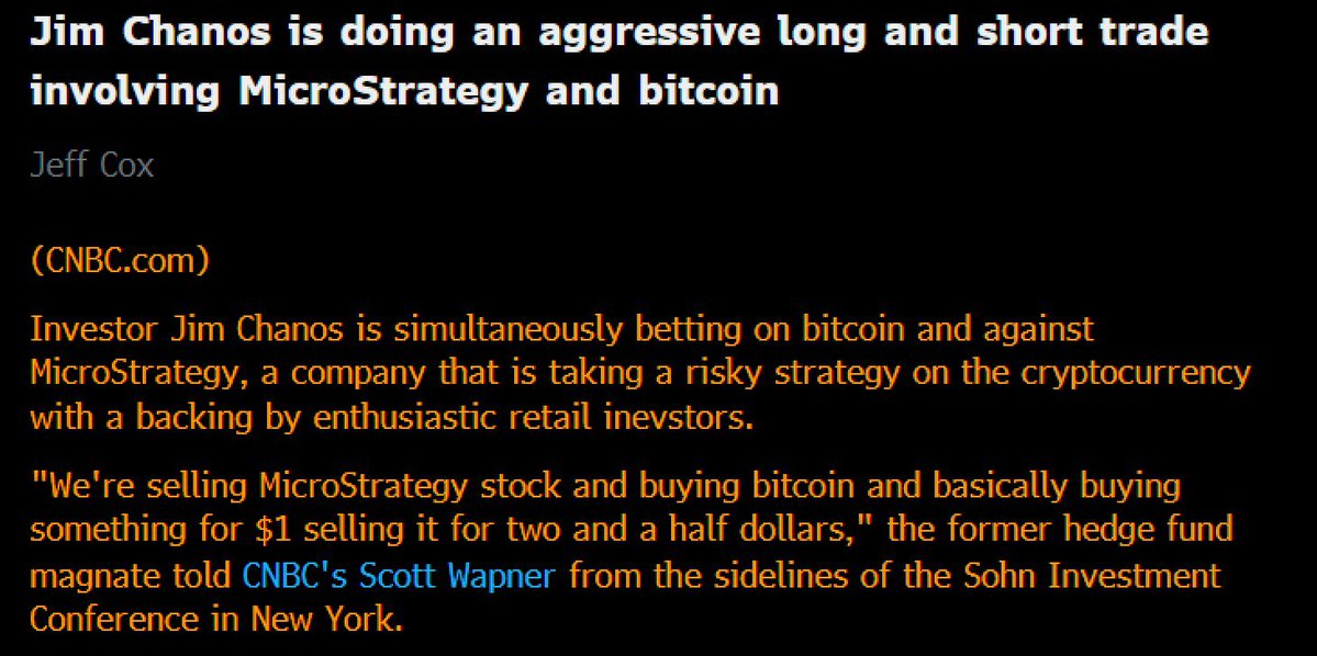 Jim Chanos Unveils Arbitrage Play at Sohn Conference: Shorting $115 ...