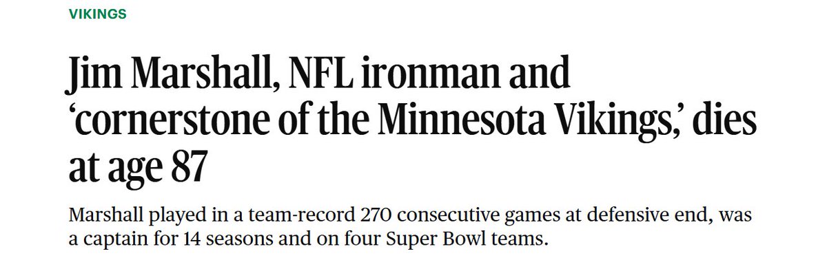 Jim Marshall Remembered as Legendary Minnesota Vikings Leader, Ohio ...