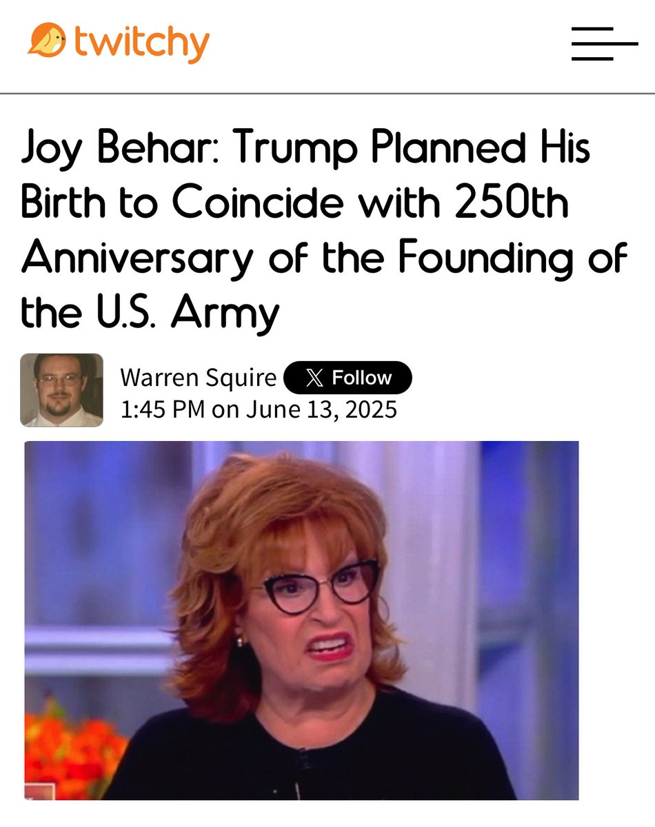 Joy Behar Highlights Trump’s 79th Birthday Coinciding with U.S. Army ...