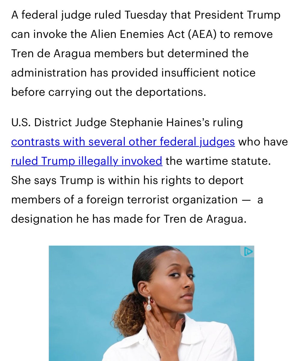 Judge Stephanie Haines Rules Trump Can Use Alien Enemies Act to Deport Tren de Aragua Gang ...