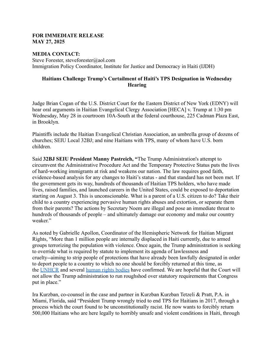 Judge Talwani Blocks Trump Administration From Halting Parole Programs ...