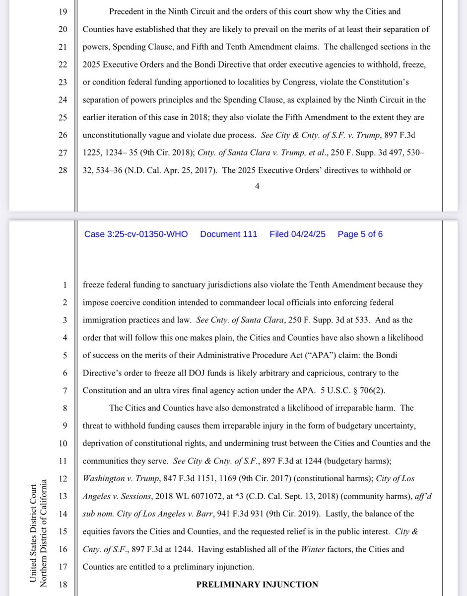 Judge William Orrick Blocks Trump's Defunding of 16 Sanctuary Cities ...