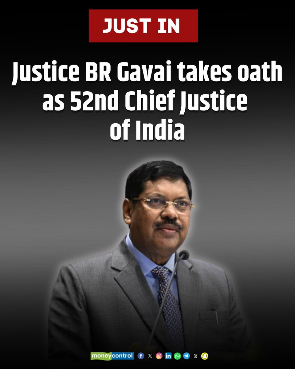 Justice B.R. Gavai Sworn In as India’s 52nd Chief Justice, Succeeding ...